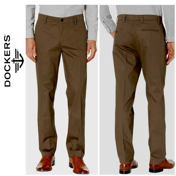 Dockers | Pants | Nwt Dockers Signature Khaki Pants 34 X 29 Brown Olive ...